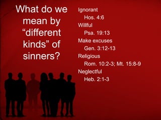 What kind of sinner are you | PPT