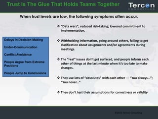 What leaders need to know about establishing trust and defusing ...