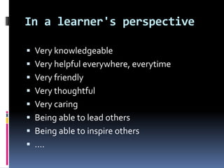 What make a good teacher | PPT