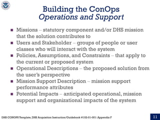 What Makes a Good Concept of Operations? | PDF