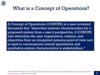 What Makes a Good Concept of Operations? | PDF