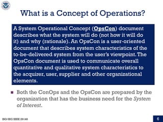 What Makes a Good Concept of Operations? | PDF