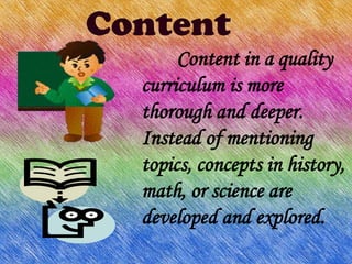What makes a good curriculum | PPTX
