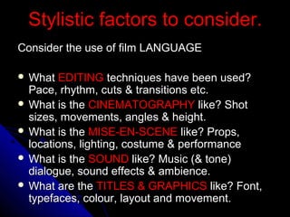 What makes a good film opening | PPT