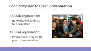 What makes a good organisation great | PPTX