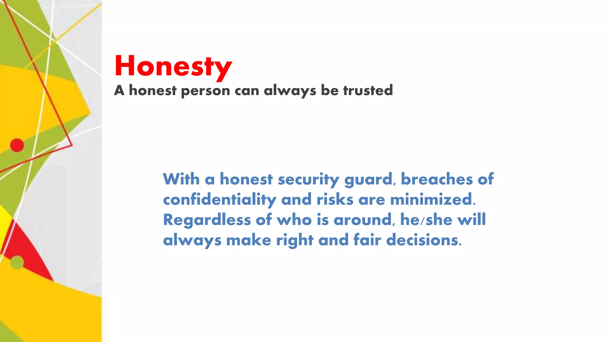 What makes a good security guard? | PPSX