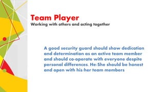 What makes a good security guard? | PPSX