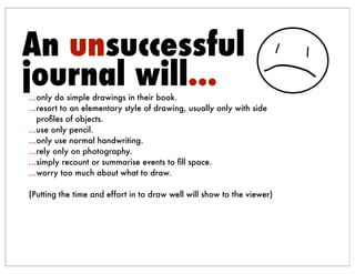 What Makes a Good Visual Journal? (assessment examples) | PDF | Drawing ...