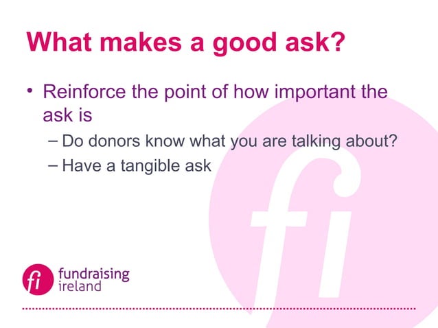 What makes a great ask | PPT