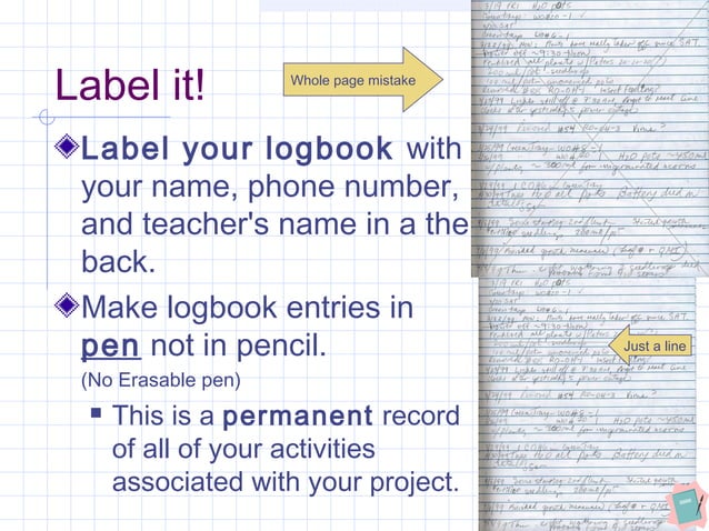 What makes a great log book | PPT | Scrapbooking | Arts and Crafts