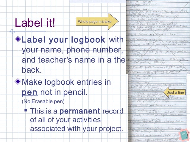 What makes a great log book