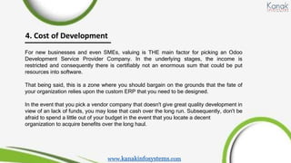 What Makes a Great Odoo Development Company | PPT