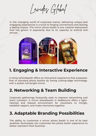 What Makes a Mirror Photobooth Ideal for Corporate Event Engagement? | PDF