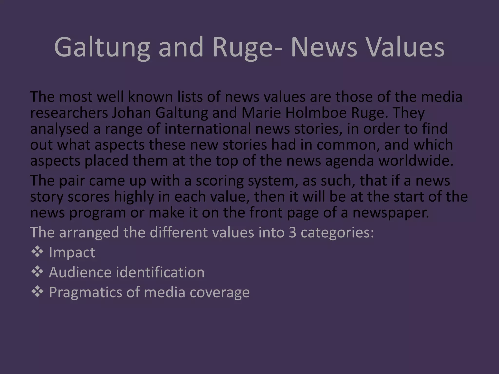 What makes a news story newsworthy | PPTX | Public Radio | Talk Radio