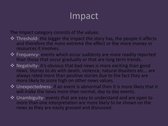 What makes a news story newsworthy | PPT