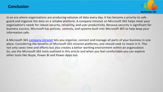 What Makes an Ideal Microsoft 365 Intranet | PPT