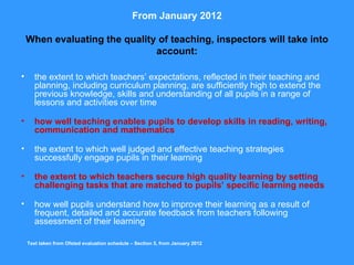 What makes an outstanding lesson jan 2012 | PPT