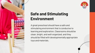 What Makes a Preschool the Best Preschool | PPT