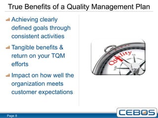 What Makes a Quality Management Plan So Important | PPT