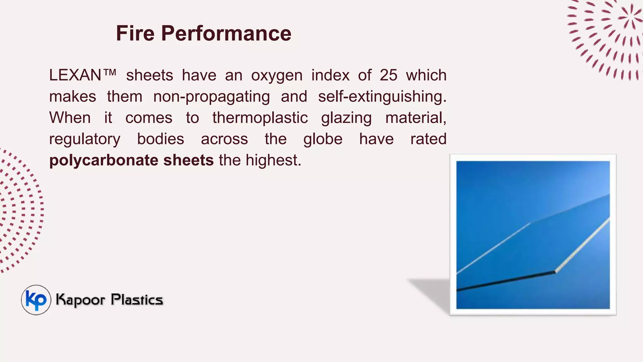 What makes a solid polycarbonate sheet (Lexan) so special? | PPT