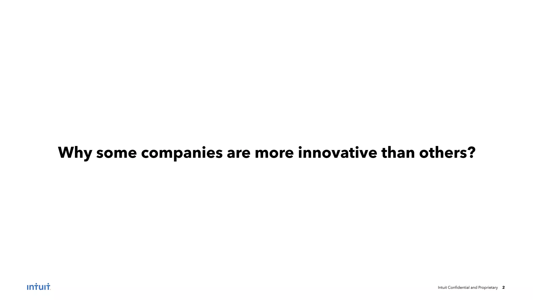 What makes a strong Intuit innovation culture | PPT
