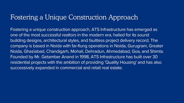 What Makes ATS Infrastructure Stand Apart as a Real Estate Developer.pptx