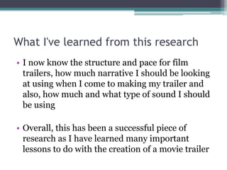 What makes a typical trailer? | PPTX