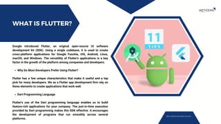 Top Amazing Benefits Of Flutter In Cross-platform App Development | PPT