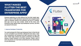 Top Amazing Benefits Of Flutter In Cross-platform App Development | PPT