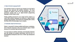 Top Amazing Benefits Of Flutter In Cross-platform App Development | PPT