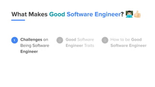 What Makes Good Software Engineer - a session with ahsan project | PPT ...