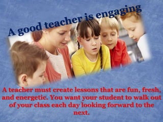 What Makes GOOD Teacher GREAT ???? | PPTX