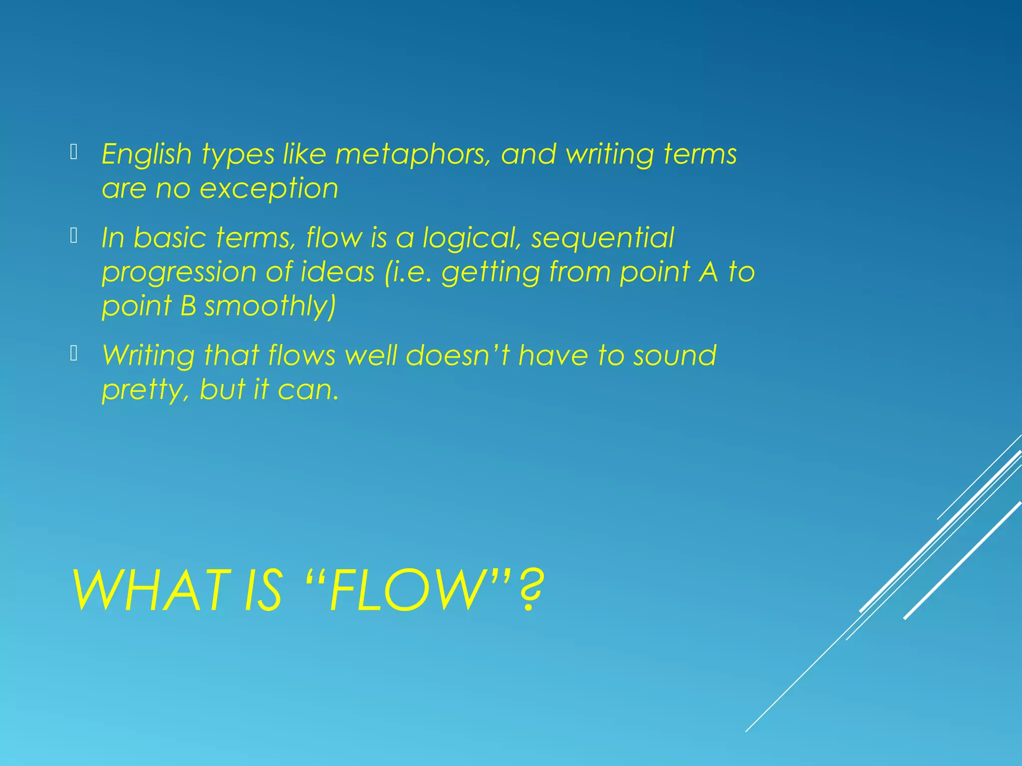 What makes good writing | PPT