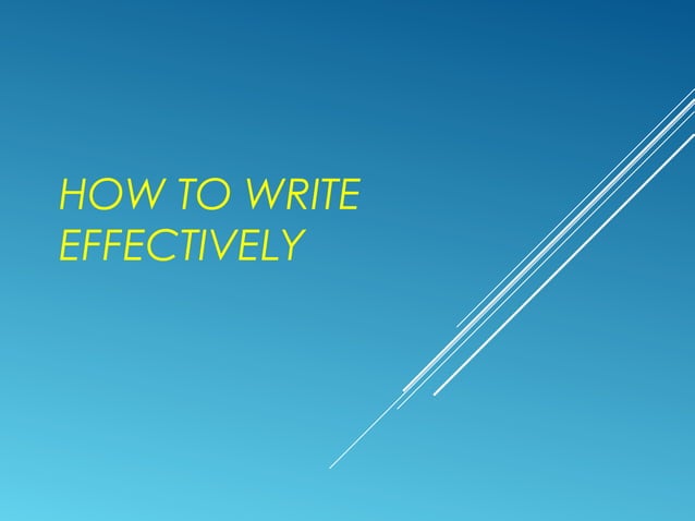 What makes good writing | PPT