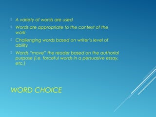 What makes good writing | PPT