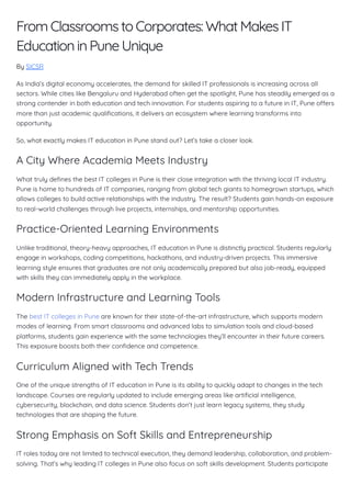 What Makes IT Education in Pune Unique.pdf