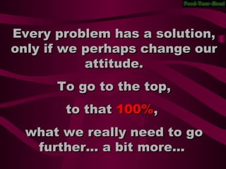 What makes life 100% | PPT
