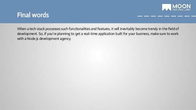 What makes node.js perfect for real time application development | PDF