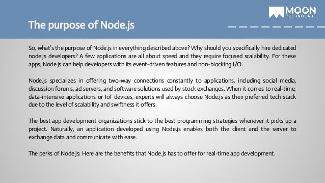 What makes node.js perfect for real time application development | PDF