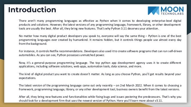 What makes python 3.11 special | PDF