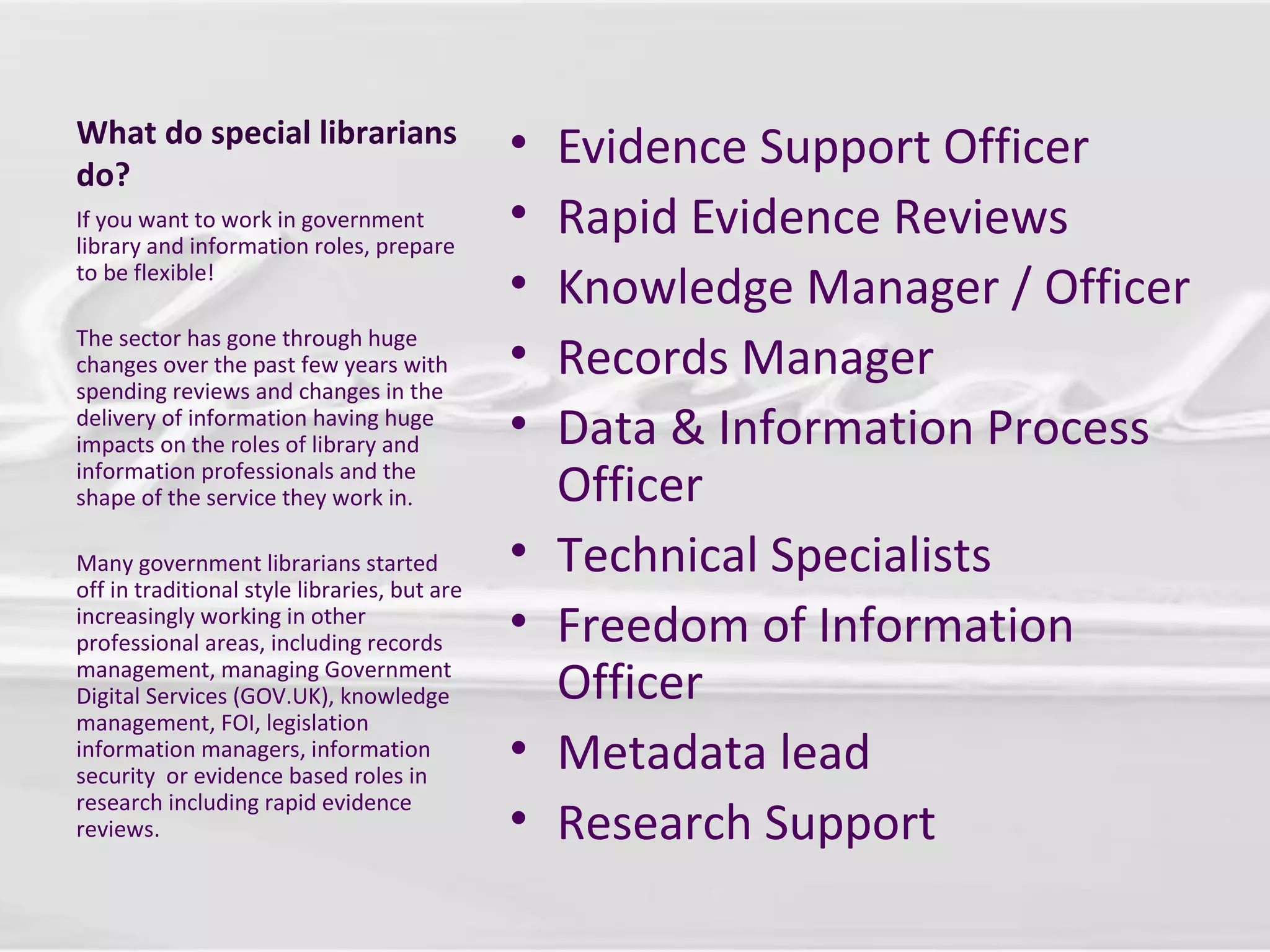 What makes special libraries special v2 | PPT