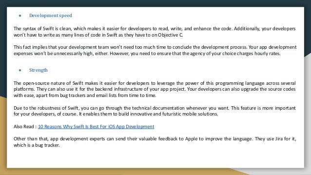 What makes swift the best for i os enterprise app development | PDF