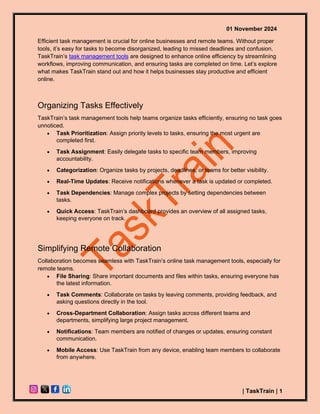 What Makes TaskTrain’s Task Management Tools Essential for Online Efficiency.pdf