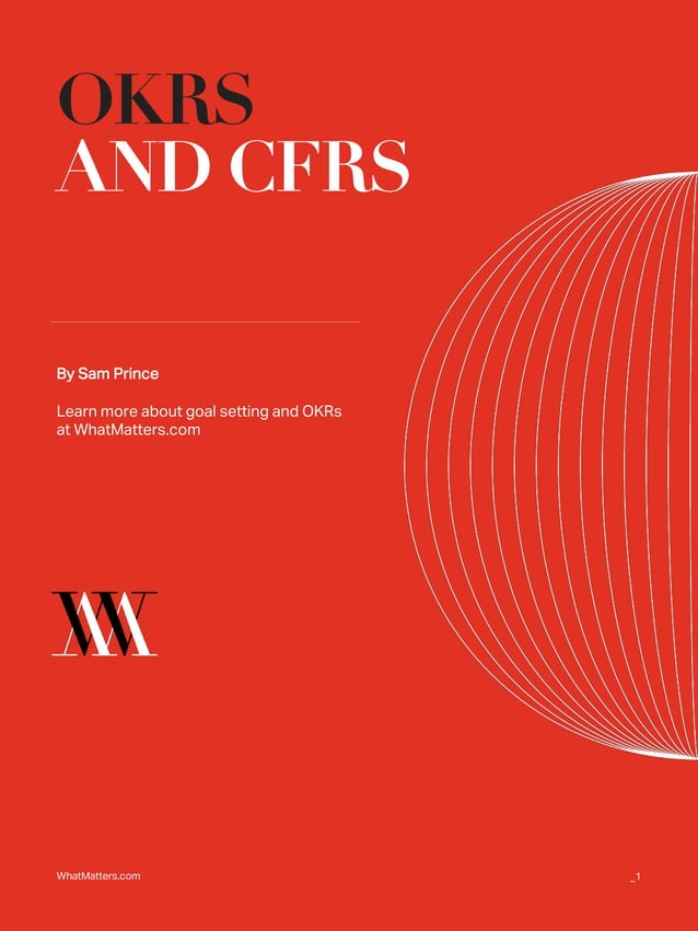 OKRs and CFRs.pdf | Human Resources | Business