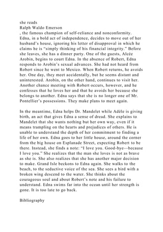 What mental health issues confronted in The Awakening are releva | PDF