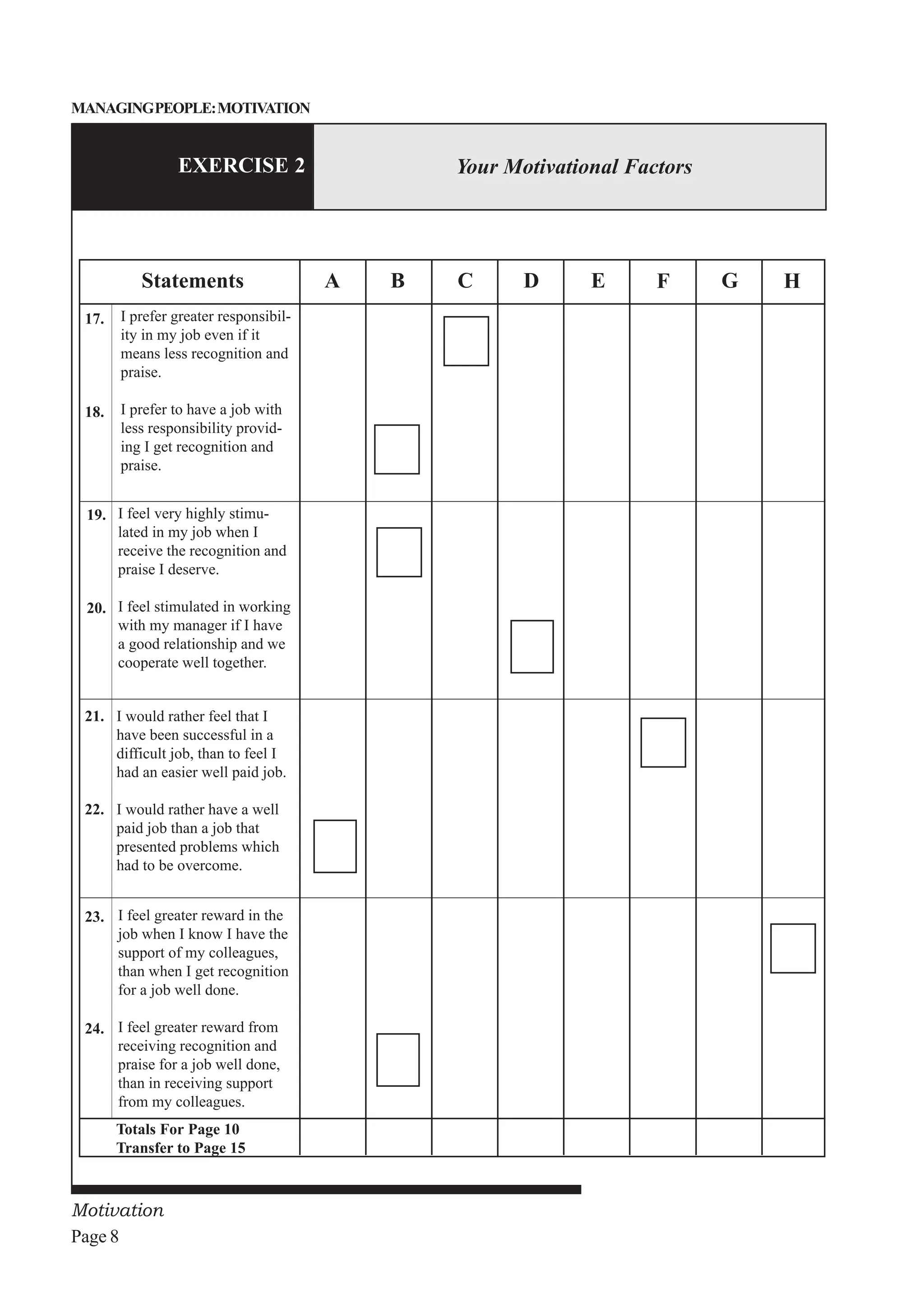 What Motivates You Assessment- Analysing Motivation | PDF