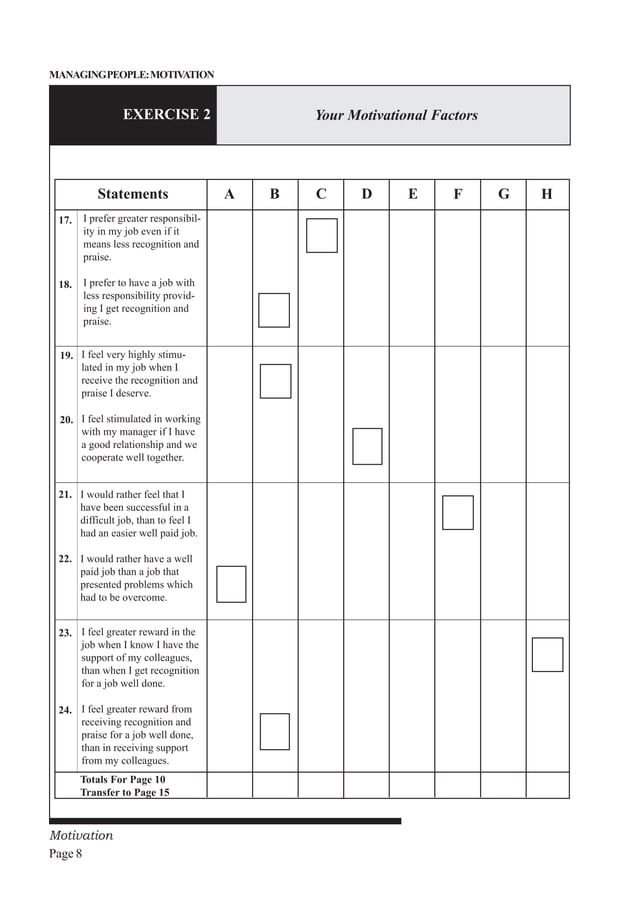 What Motivates You Assessment- Analysing Motivation | PDF