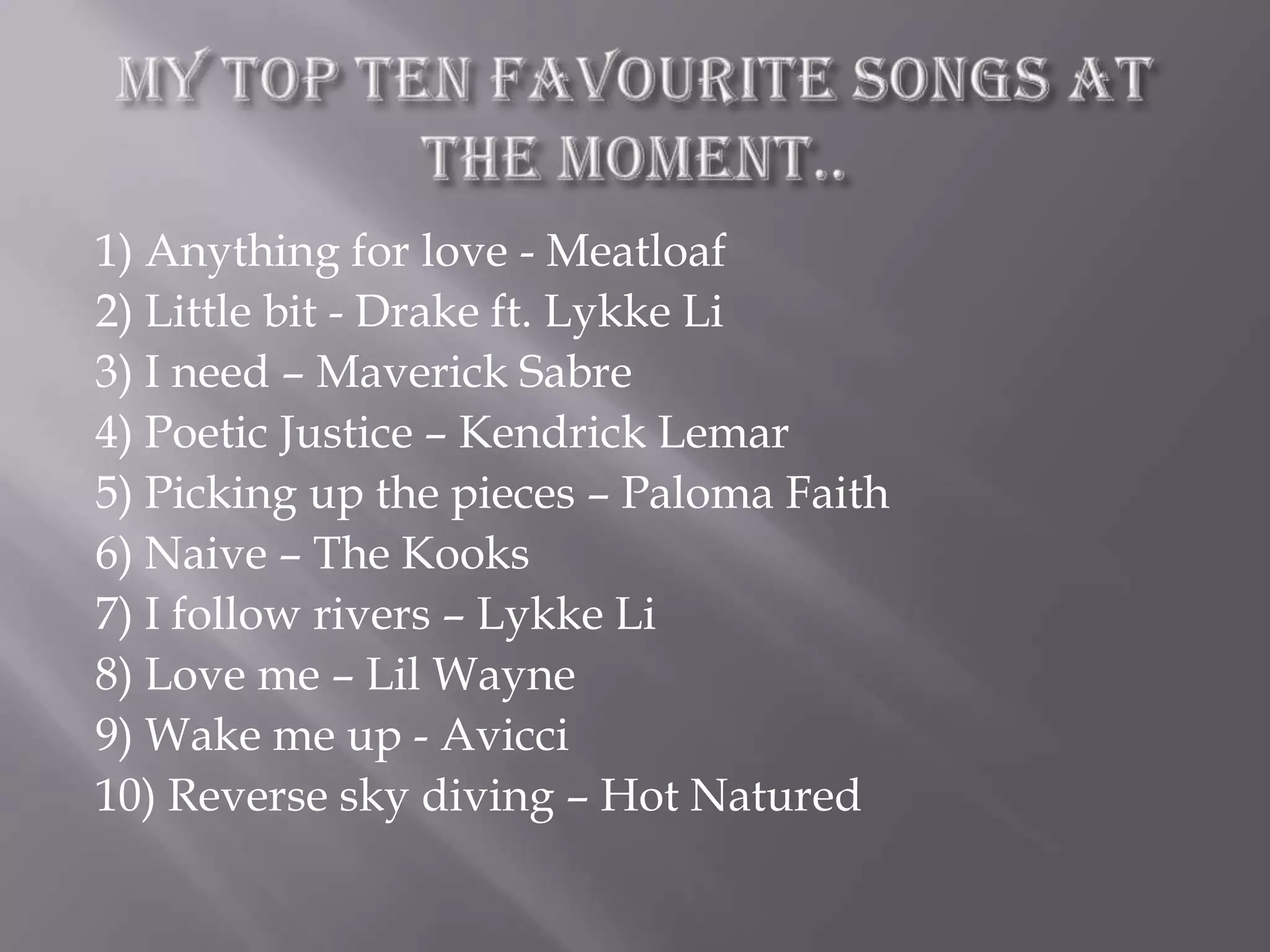 What music means to me presentation | PPTX