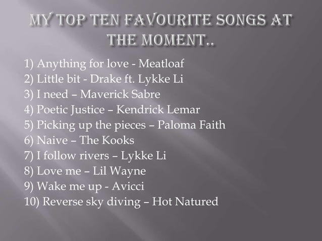 What music means to me presentation | PPTX