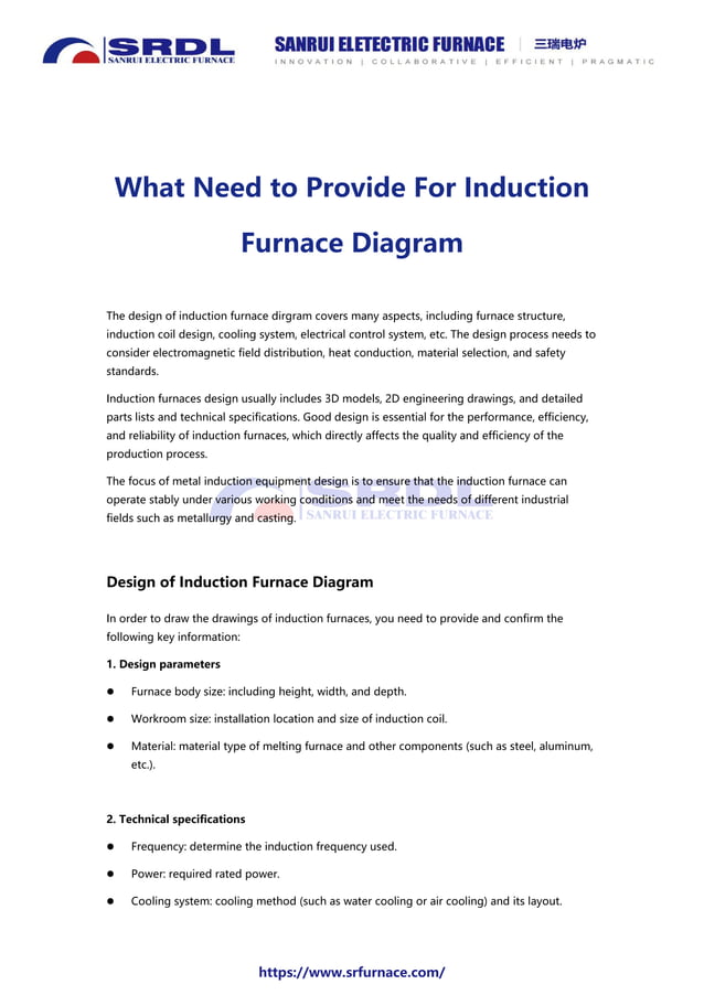 What Need to Provide For Induction Furnace Diagram.pdf